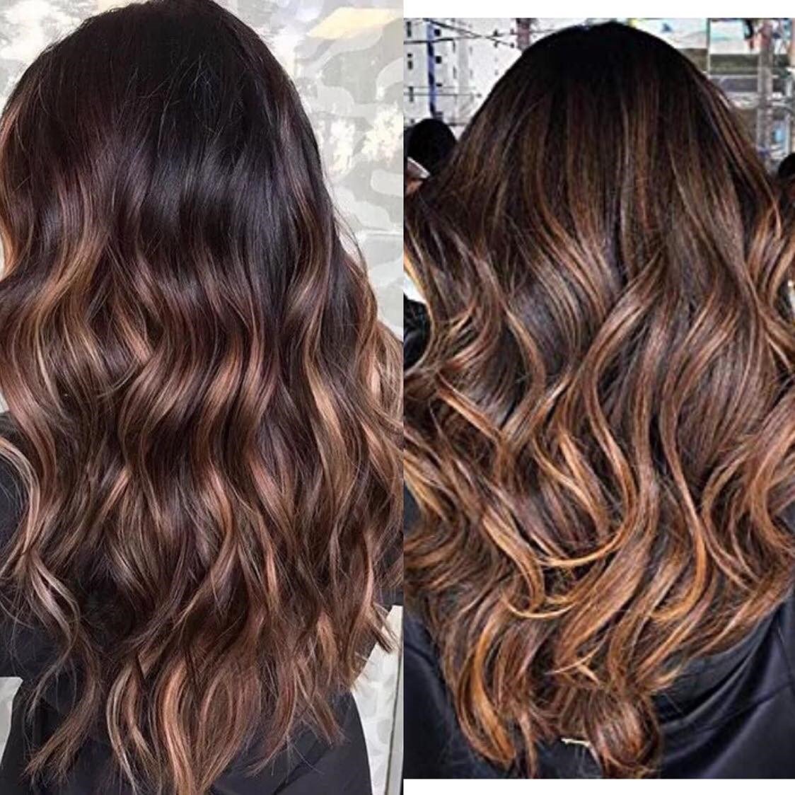 Balayage long hair store